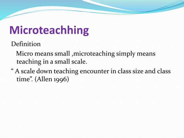 Micro teaching | PPTX