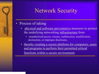 Network Security Goals | PPTX