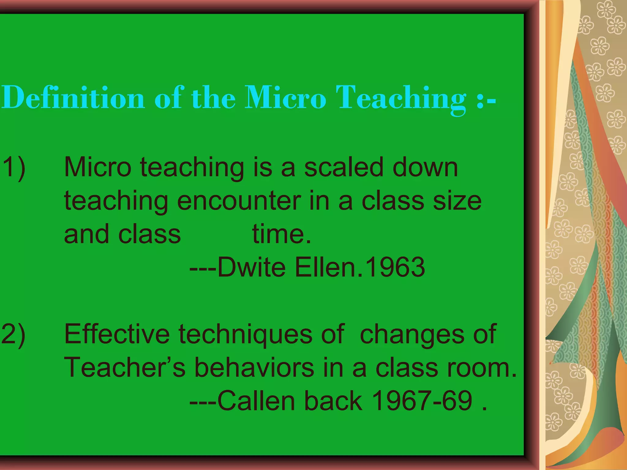 Micro teaching. | PPT