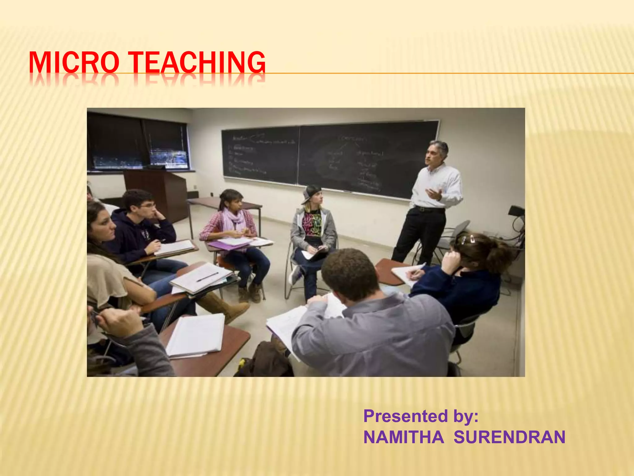power point presentation on the topic "MICRO TEACHING" | PPT
