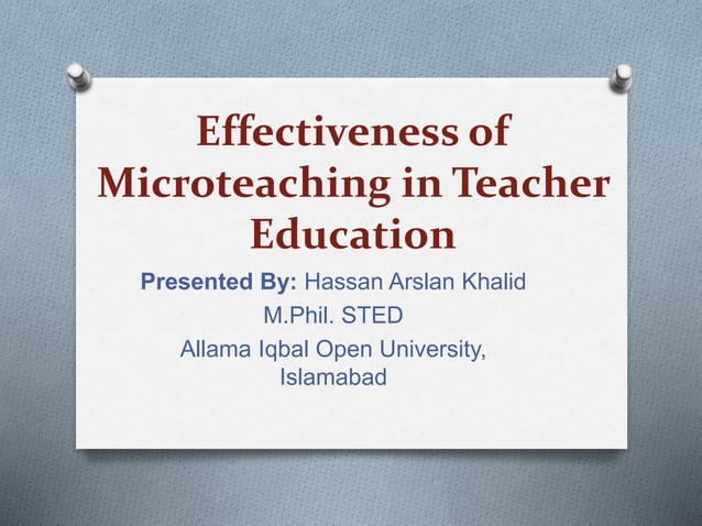 Microteaching | PPT