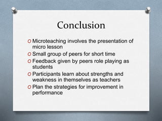 Microteaching | PPT