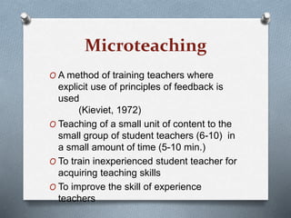 Microteaching | PPT