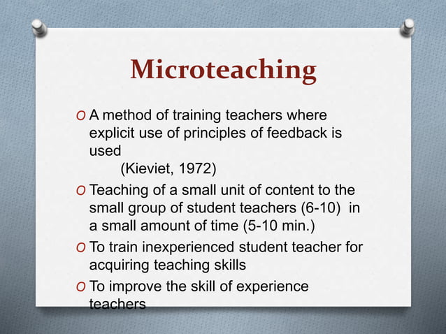 Microteaching | PPT