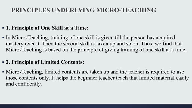 Microteaching | PPTX | Homework and Study | Education