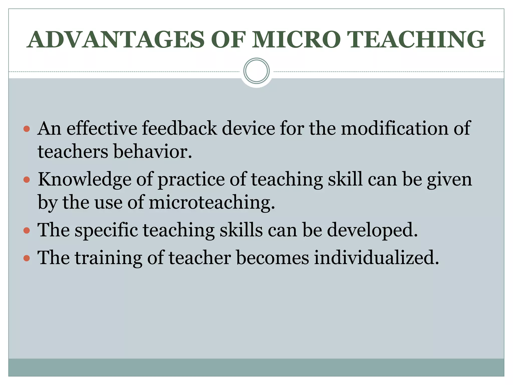 Micro teaching | PPTX