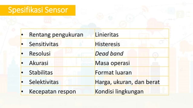 Bab 1 - Dasar-dasar Sensor | PPTX