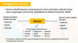 Bab 1 - Dasar-dasar Sensor | PPTX