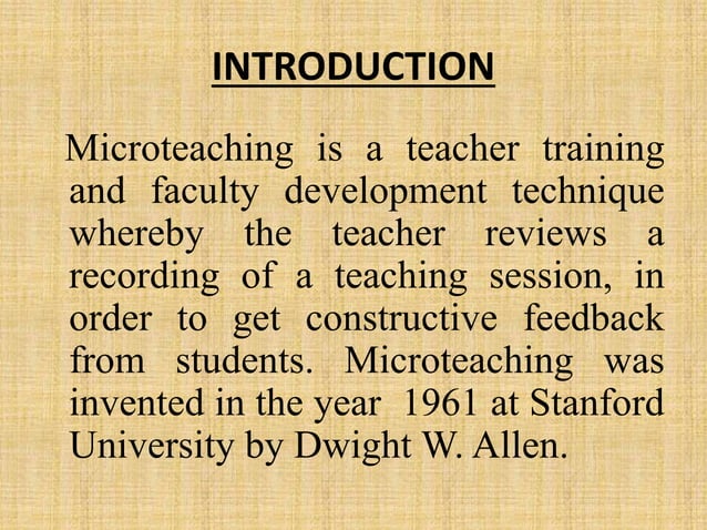 Micro- teaching | PPT