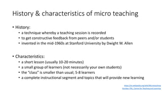 What is micro teaching? | PPTX