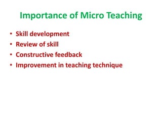 Micro Teaching | PPTX