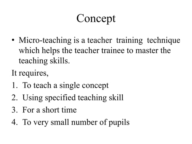 Microteaching | PPTX