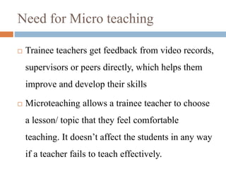 Micro teaching | PPTX