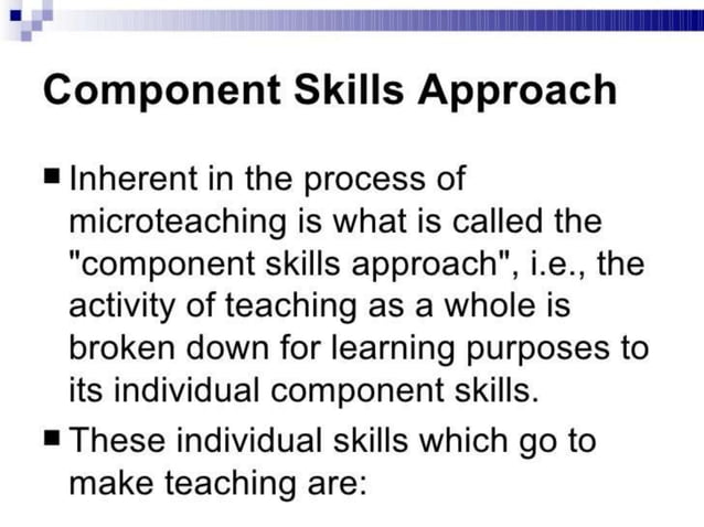 Micro Teaching - Teaching skills, micro teaching cycle, micro teaching ...