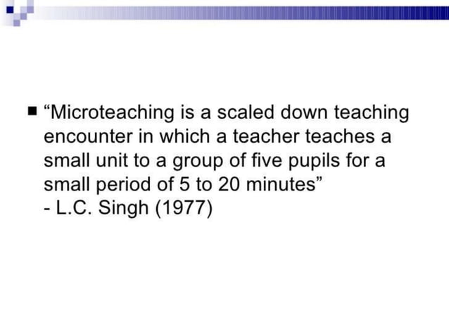 Micro Teaching - Teaching skills, micro teaching cycle, micro teaching ...