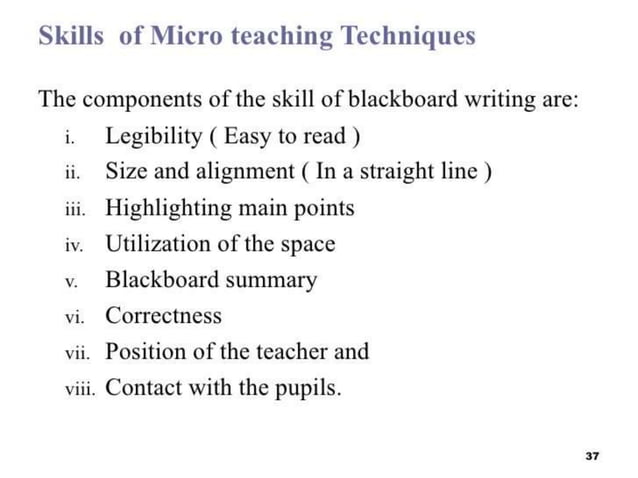 Micro Teaching - Teaching skills, micro teaching cycle, micro teaching ...