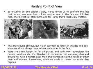 micro teaching on the man he killed poem | PPT