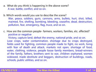 micro teaching on the man he killed poem | PPTX | Poetry | Books and ...