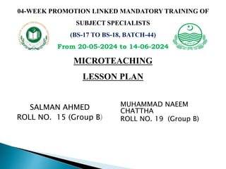 THE CORE CONCEPT OF MICROTEACHING AND ITS TYPES.pptx