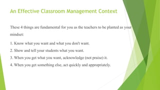 Microteaching classroom managment fix | PPT