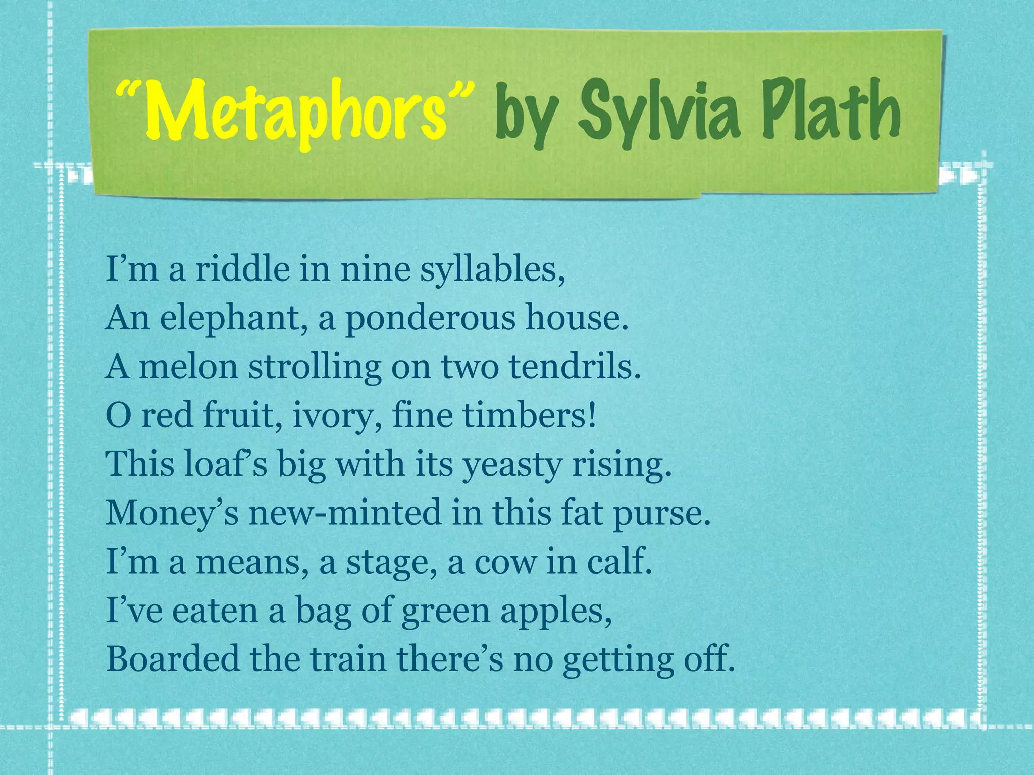 Lesson- Metaphors (ppt) | PPT