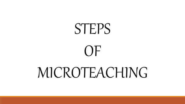 Microteaching (1) | PPT