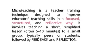 Microteaching and Class Observation.pptx