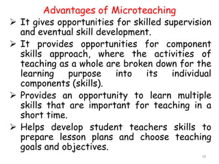 Microteaching an introduction | PPTX