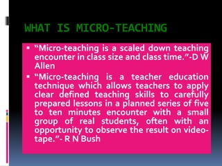 Microteaching | PPTX