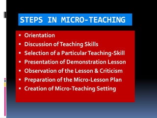 Microteaching | PPTX
