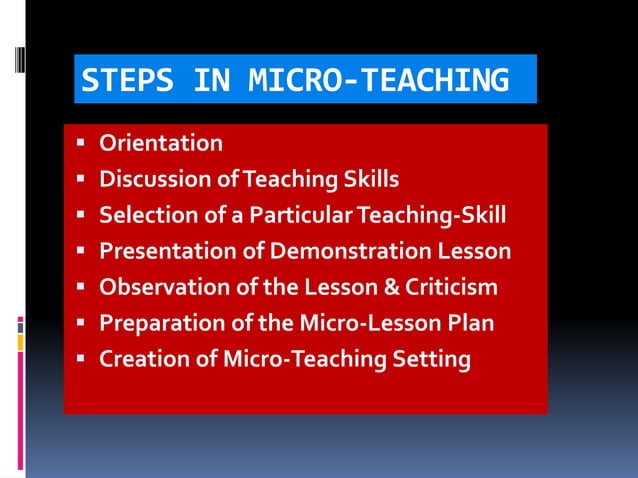 Microteaching | PPTX