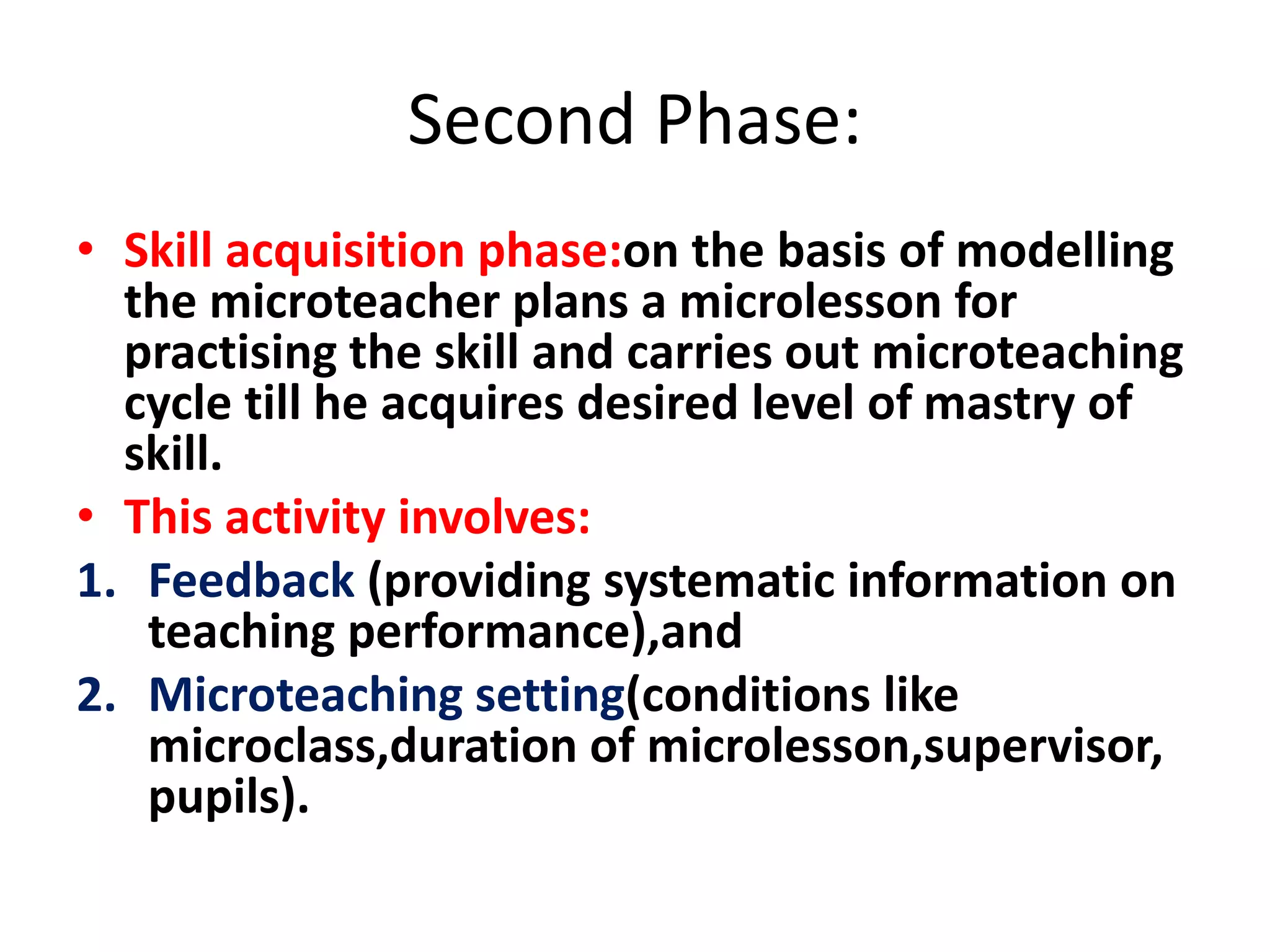 Microteaching concept,process and evaluation ppt. by Dr.sunil kr. singh ...