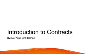 Introduction and Elements of Contracts in Malaysia | PDF