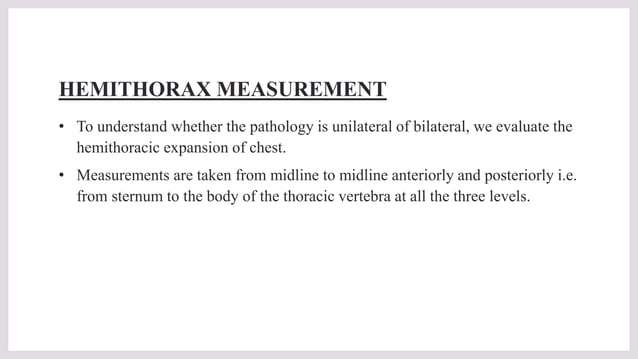 Assessment of Chest Expansion.pptx | Lung and Respiratory Health ...
