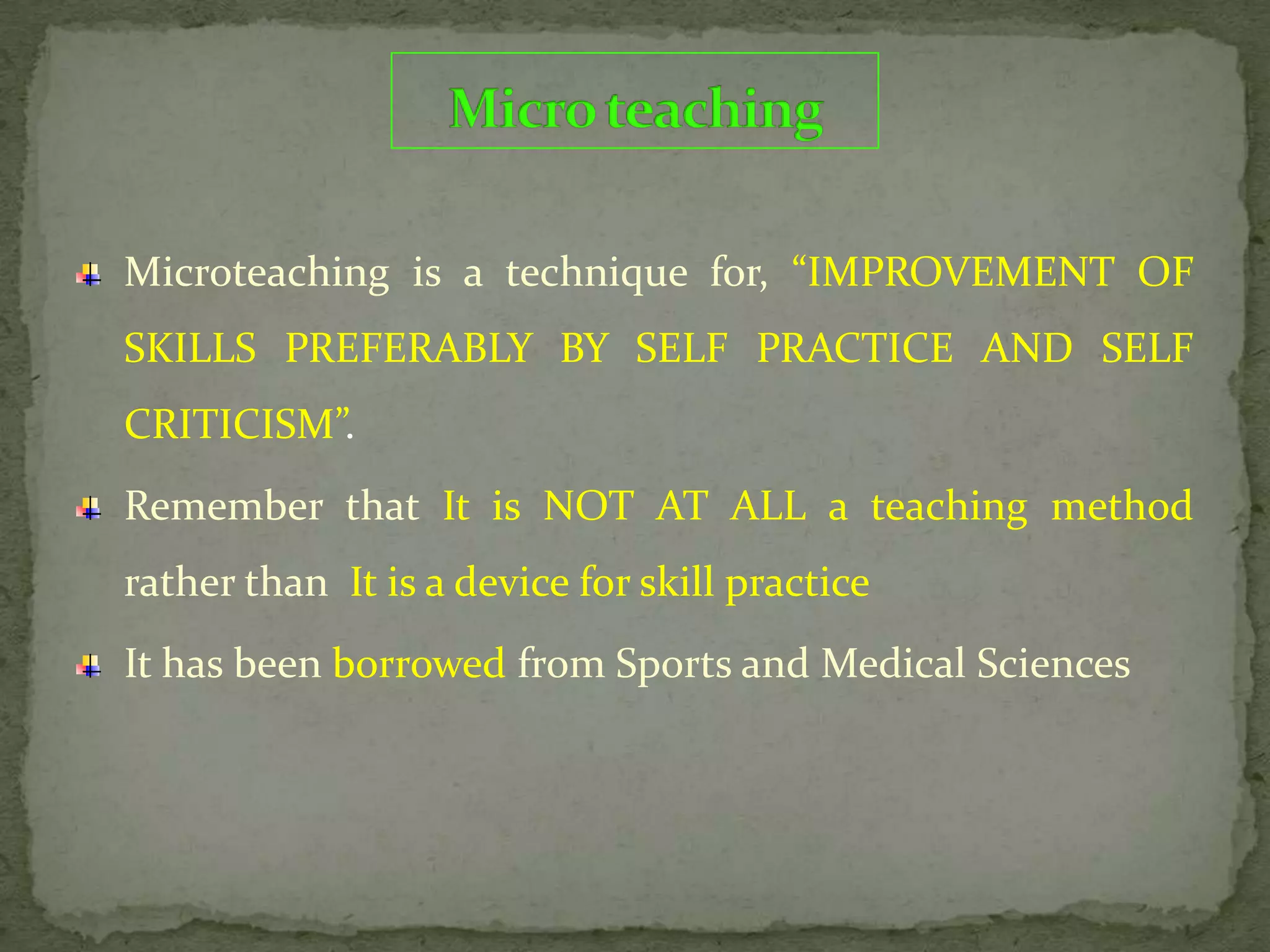 Micro teaching introduction | PPSX