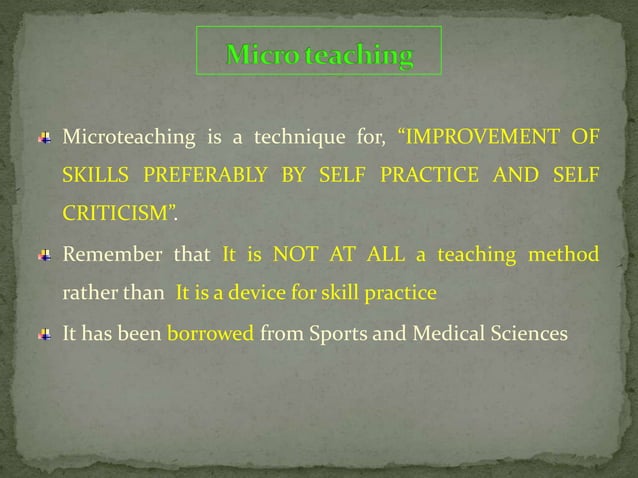 Micro teaching introduction | PPSX