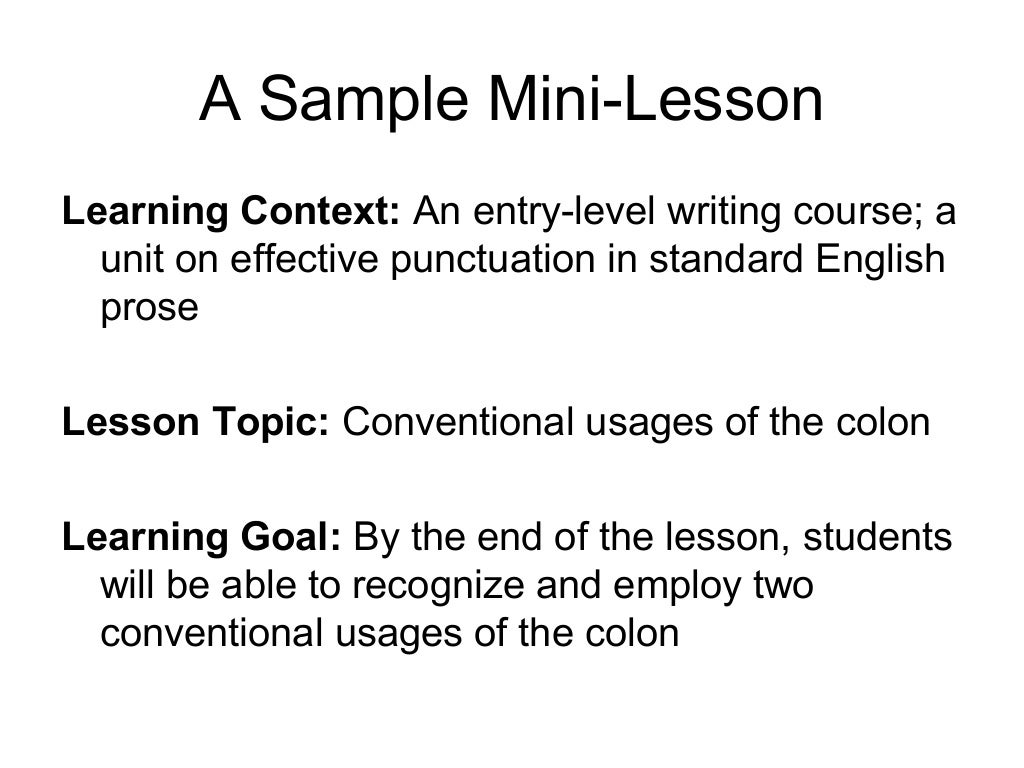 Microteaching introduction with example of lesson plan