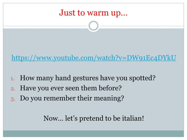 Italian hand gestures | PPTX