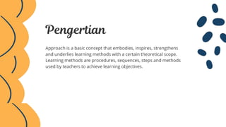 Memahami beberapa pendekatan dalam mengajar | PPT