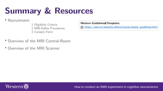 How to conduct and fMRI experiment in cognitive neuroscience | PPT