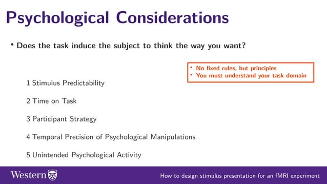 How to design stimulus presentation for a task-fMRI experiment | PDF ...