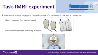 How to design stimulus presentation for a task-fMRI experiment | PDF