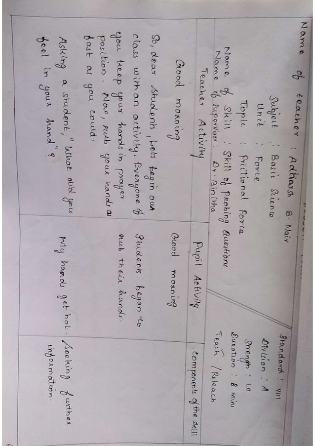 Microteaching lesson plan | PDF