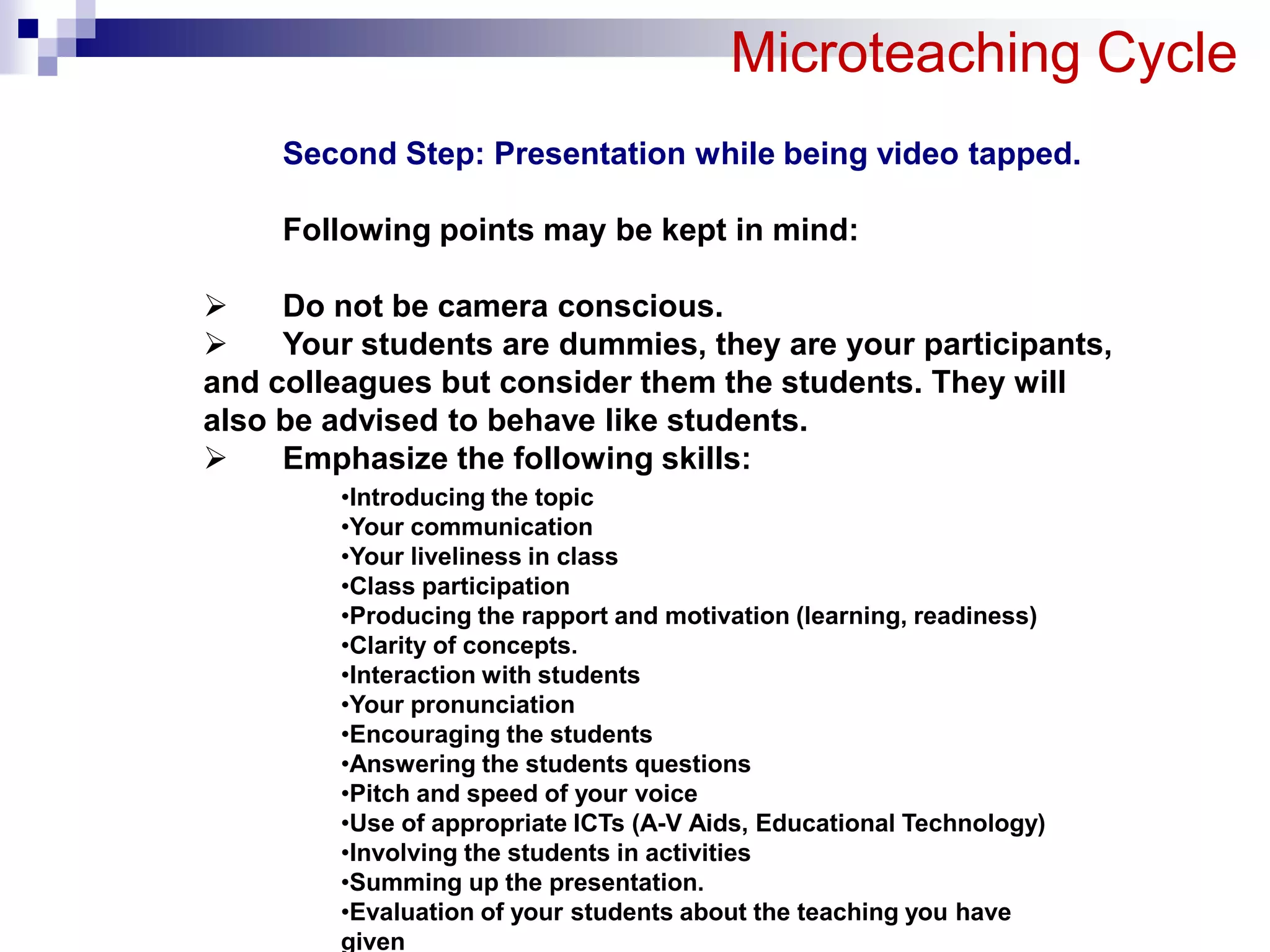 Microteaching ppt | PDF