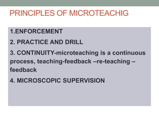 MICROTEACHING for Nursing Students Education | PPTX
