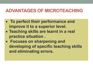 MICROTEACHING for Nursing Students Education | PPTX