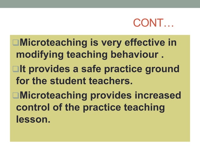 MICROTEACHING a method of Improving the Teaching | PPT