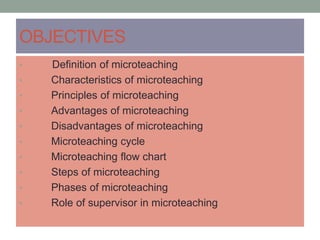 MICROTEACHING a method of Improving the Teaching | PPTX