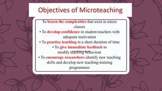 an introduction and concept of micro-teaching | PPTX