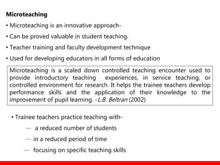 Microteaching & Supervision | PPTX
